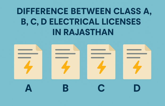 Difference Between Class A, B, C, D Electrical Licenses in Rajasthan ...